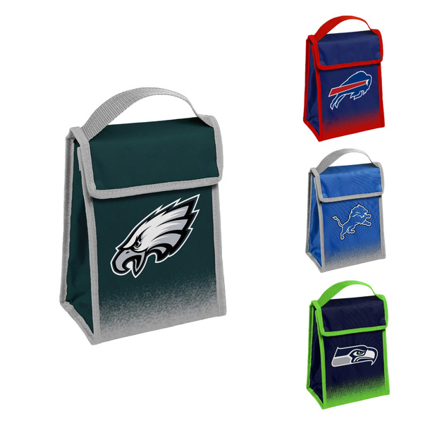 NFL Team Logo Sports Fan Velcro Insulated Lunch Bag Box Cooler | Wish