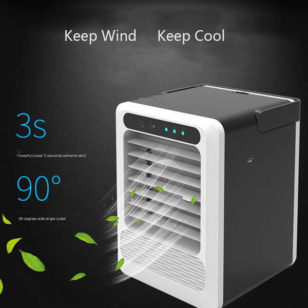 New upgraded Portable Mini Air Conditioner Air Purifier USB small fan ...