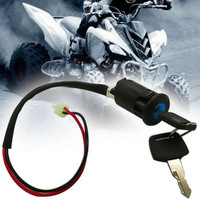 Motorcycle Moped Ignition Key Switch 2 Wire On/Off Metal ATV Dirt Bike ...