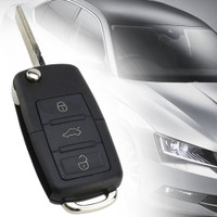 3 Button Folding Flip Remote Key Fob Case For Skoda OCTAVIA FABIA A61 ...