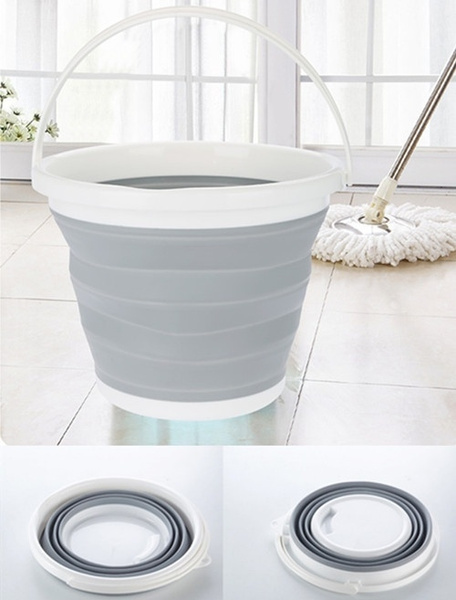 10L Large Outdoor Camping Folding Bucket Washing Portable Collapsible ...