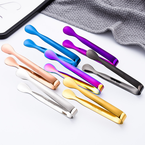1pc Coffee Sugar Clip Stainless Steel Tweezer Mini Clamp Tong Clips ...