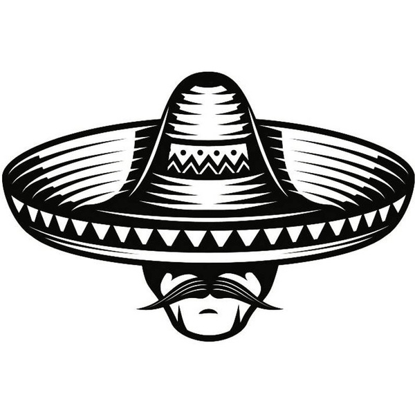 20cm Mexican Bandit Skull Sombrero Mustache Wild West Killer | Wish 20cm Mexican Bandit Skull Sombrero Mustache Wild West Killer | Wish