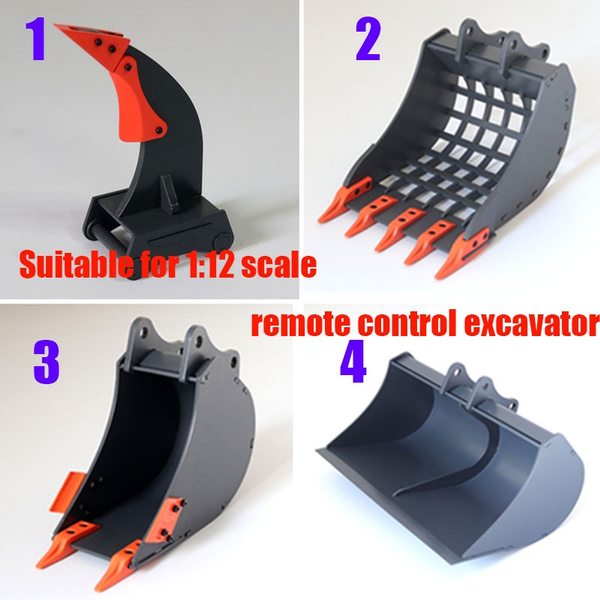 Metal Bucket for 1:12 Scale Remote Control Excavator（not suitable for 1 ...