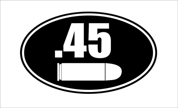 New Fashion 45 .45 ACP Ammo Can Decal Gun Ammunition Box Firearm Vinyl ...