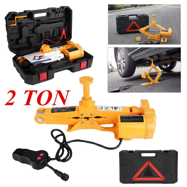 2 Ton 12V DC Automotive Car Automatic Electric Lifting Jack Garage and ...