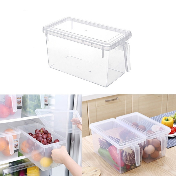 Plastic Transparent Grains Beans Storage Box Food Container ...