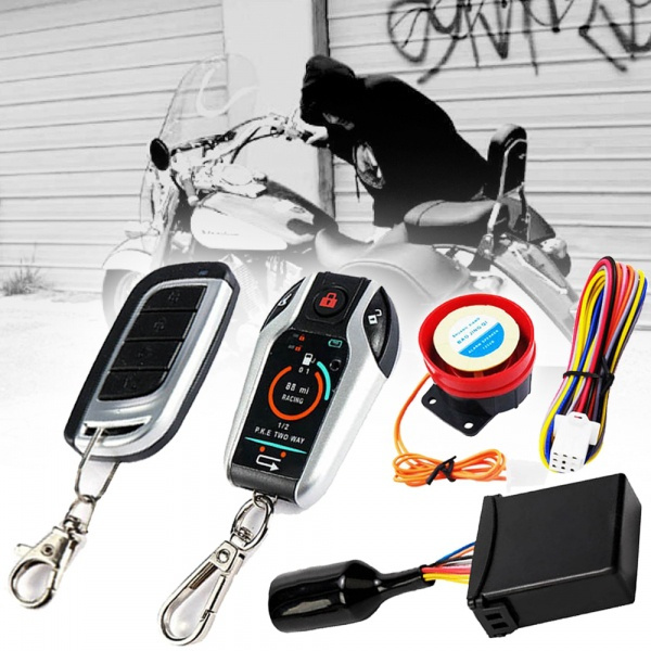 Two Way Motorcycle Security Alarm System Anti-theft With Remote Engine ...