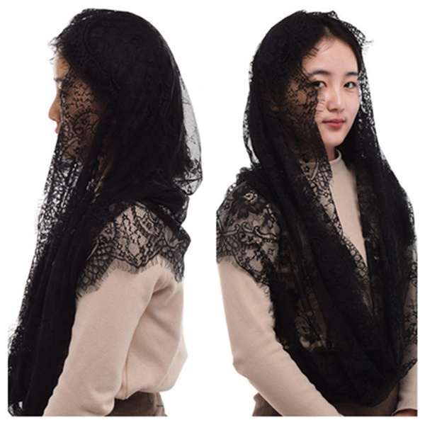 Lace Catholic Chapel Veil Latin Mantilla Head Covering | Wish