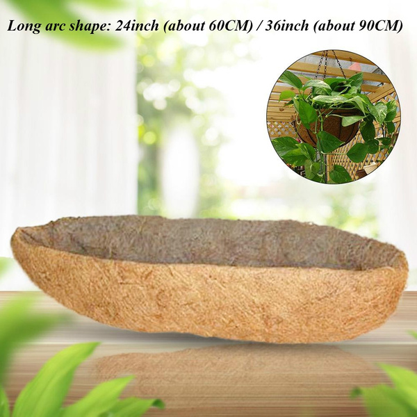 Long Arc Shape Coco Fiber Replacement Liner For Flower Pots Orchid ...