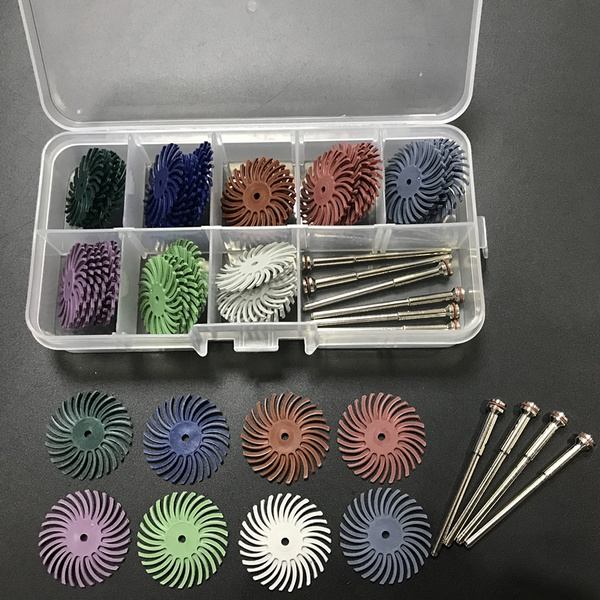 40pcs Dental Composite Spiral Finishing Polishing Disc Wheels +10pcs ...