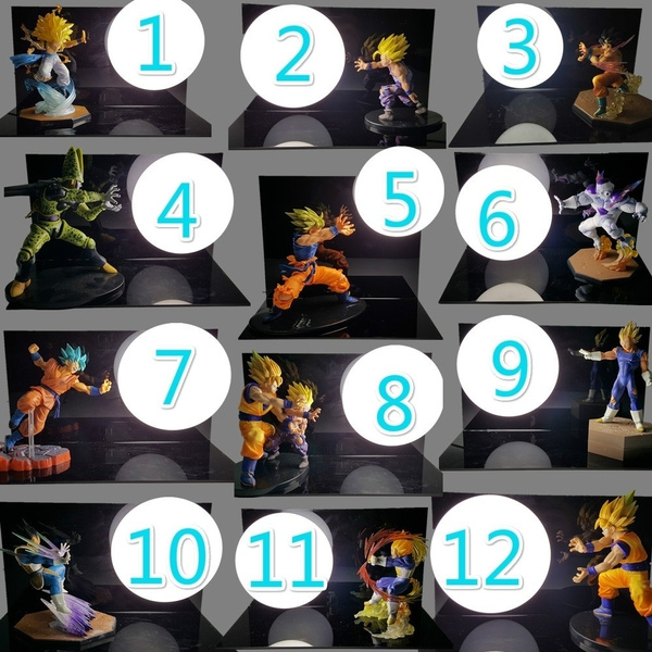 New Dragon Ball Son Goku Vegeta Gohan Luminaria LED Night Lights Table ...