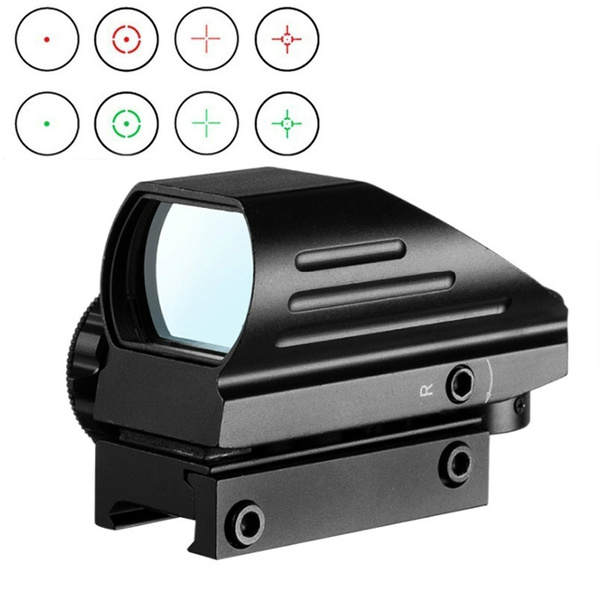 Tactical Reflex Red Green Laser 4 Reticle Holographic Projected Dot ...