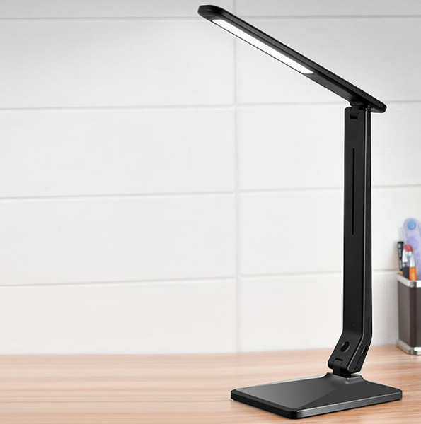 LED Desk Lamp Dimable Levels Touch USB Chargeable Reading Eye-protect ...