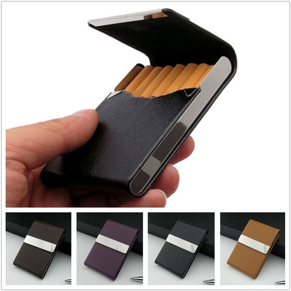 Creative Aluminum Smoking Cigarette Case Men Cigar Tobacco Holder ...