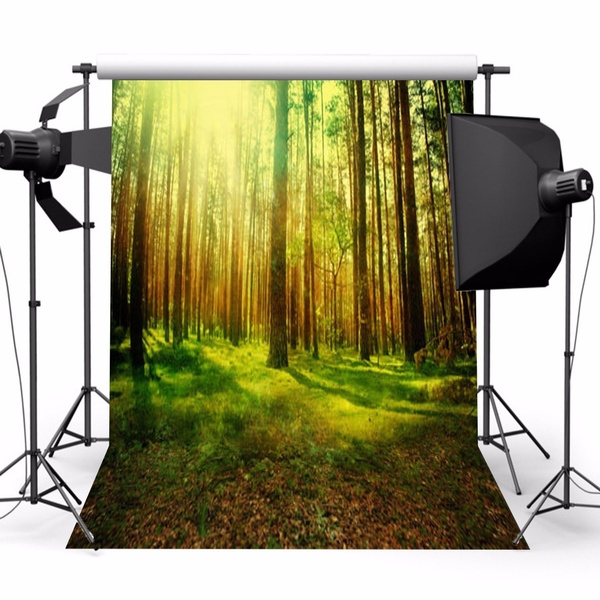 Vinyl Sun forest Tree Studio Photography Backdrop Photo Props ...