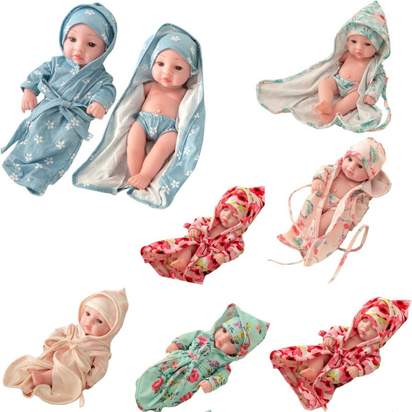 10inch Lovely Cute Mini Baby Doll Toy with Floral Night-robe | Wish