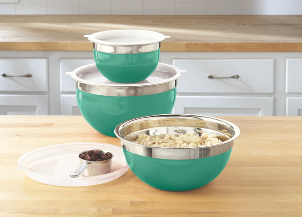 Mainstays MS12-041-410-22 Stainless Steel Mixing Bowl Set, 6 Piece | Wish