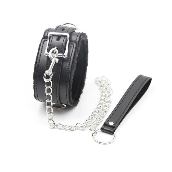 Bdsm Collar And Leash Sex Collar Bdsm Leather Black Pink Red Necklace