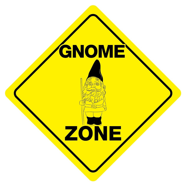 2018 NEW GNOME ZONE Funny Novelty Sign Sticker | Wish