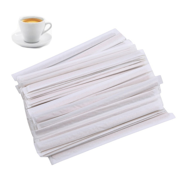 100PCS/set Single Packaged Coffee Wood Coffee Stirrer Disposable Wood ...