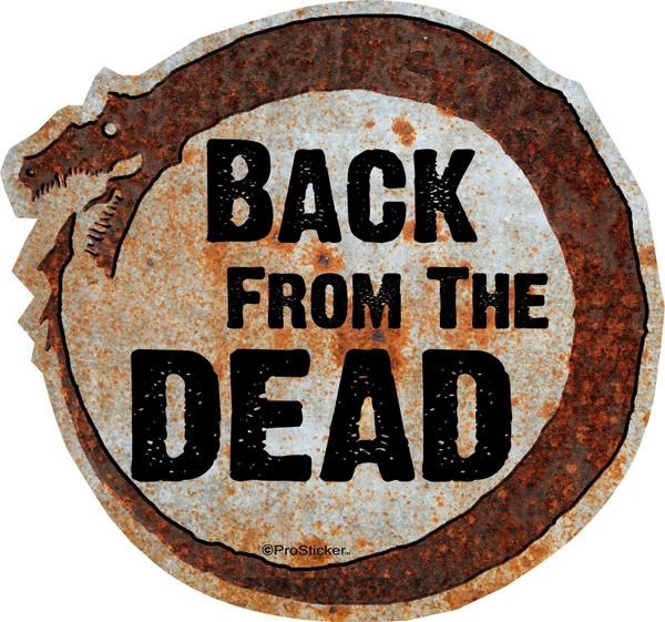 4" Hot Rod Rat Rod Back From The Dead Decal Car SUV Window Door Bumper ...