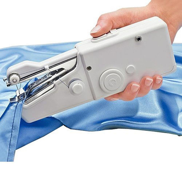 Portable Mini Handy Fabric Clothes Quick Stitch Battery Handheld Sewing ...