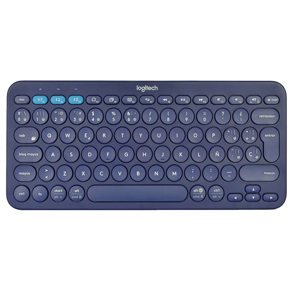 Logitech K380 79 Key Bluetooth Wireless Multi-Device Spanish Keyboard ...