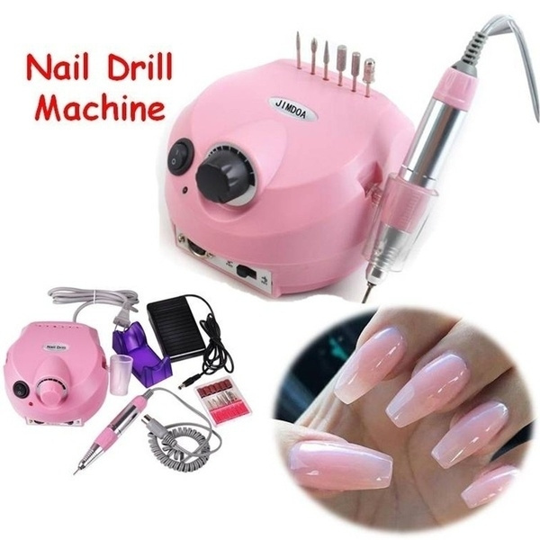 New Upgrade Professional 35000RPM Nail Electric Manicure Machine ...