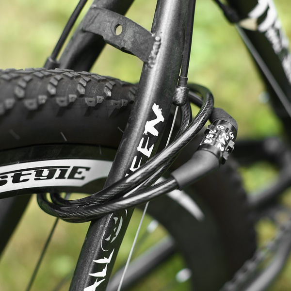 4-Digital Bicycle Bike Anti-Theft Security Chian Lock Code Cable Lock ...