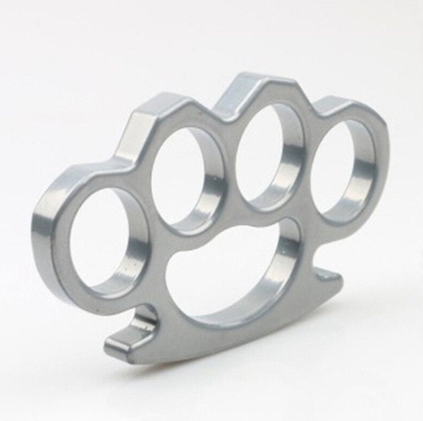 Metal Knuckles Self-defense Finger Fist Buckle Gloves Four Fingers ...