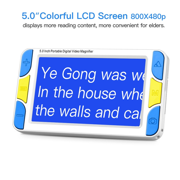 Eyoyo 5.0 inch Handheld Portable Video Digital Magnifier Electronic ...