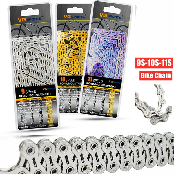 9/10/11 Speed Bicycle Chain Half Full Hollow Mountain Road Bike Chains ...