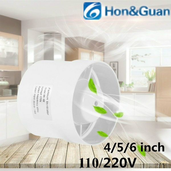 4Inch/5inch/6Inch 220V Round Inline Ducting Fan Extractor Fan Air ...