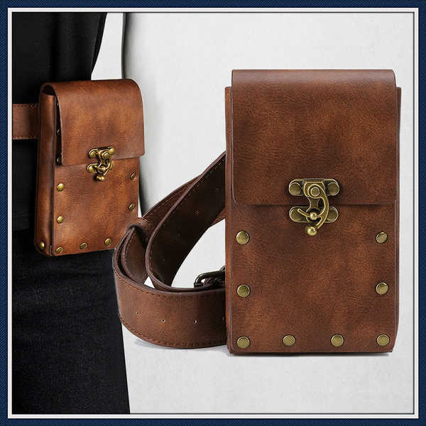 Steampunk Side Bag Retro Leather Waist Bag | Wish