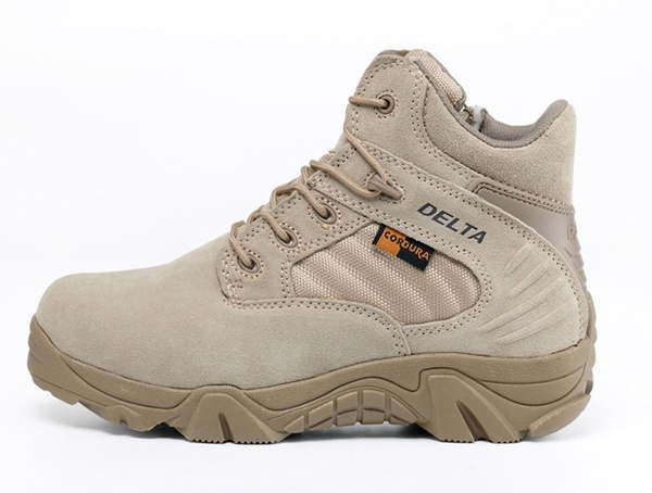 Delta Army Boots Male Desert Boots Leather Outdoor Shoes Men Boots ...