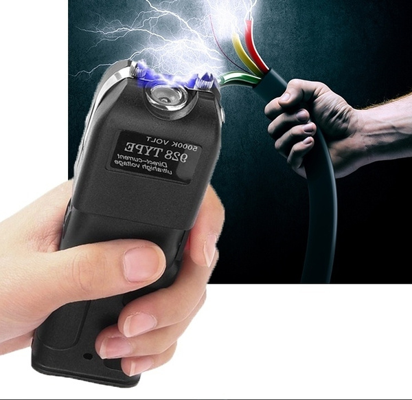 Electric Shock Baton High Voltage Night Fishing Stun LED Flashlight ...