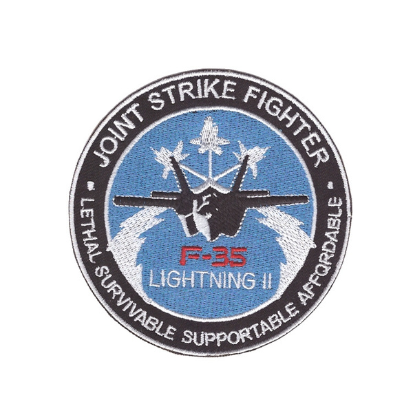 2Pcs ORIGINAL AIR FORCE Squadron Embroidered PATCH NETHERLANDS F-35 JSF ...