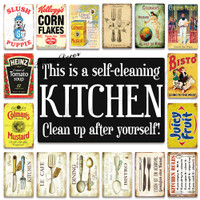 24 Kinds of Vintage Kitchen Metal Tin Sign Retro Wall Decor (8"×12") | Wish
