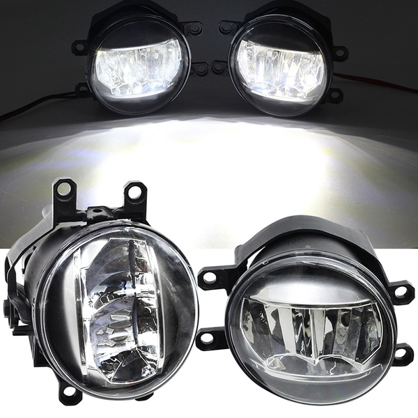 2 Pieces Car LED Fog Light Projector Daytime Running Light DRL Fog Lamp ...