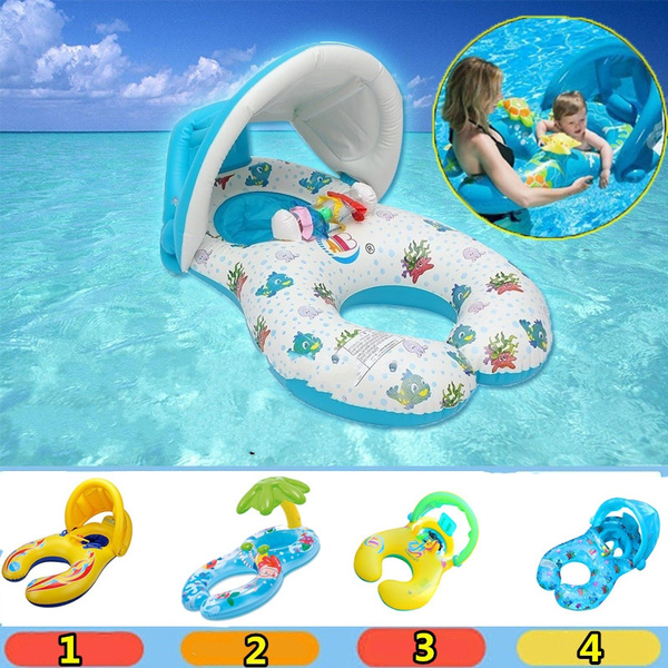 Inflatable Baby Swimming Neck Ring Mother and Child Swimming Circle ...