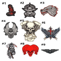 NEW Motorcycle Patches Embroidery Iron On Patches Rider Patches For ...