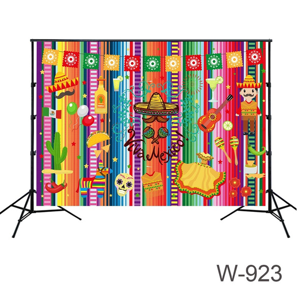 Mexican Fiesta Party Background Fiesta Themed Birthday Backdrop Ideas ...