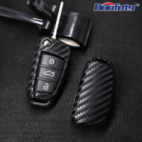 Doofoto Car-Styling Auto Protection Key Shell Carbon Fiber Key Case ...