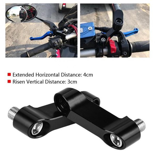 Standard 10mm Motorcycle Bike Mirror Mount Riser Extender Adapter | Wish