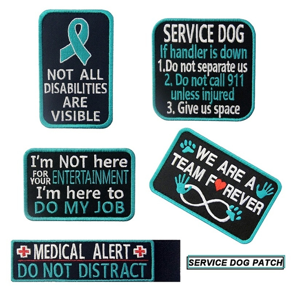 1PCS Magic Patch for Service Dog Vestsjavascript/ Harnesses Emblem ...