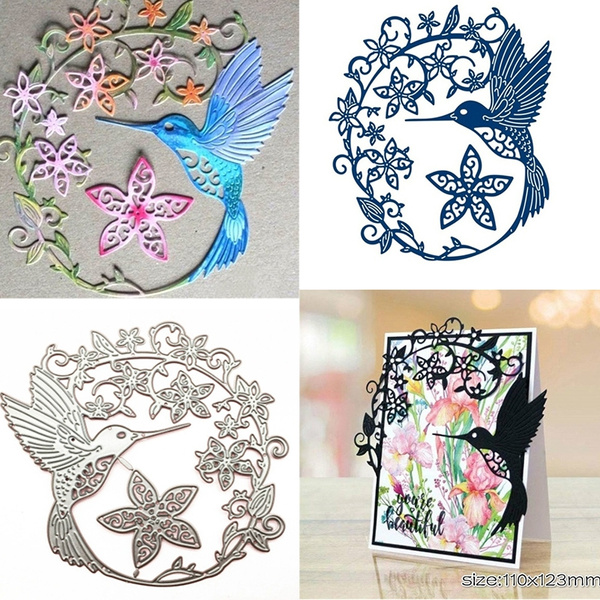 DIY Humming Bird Metal Cutting Dies Scrapbooking Card Making Album ...
