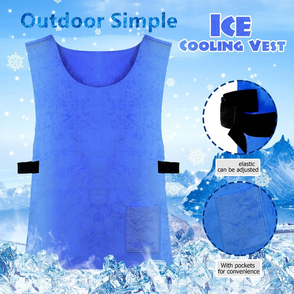 Summer Beach Simple Ice Cooling Vest Outdoor Work High Temperature ...