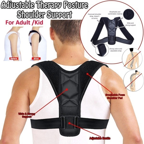 Adjustable Back Support Compression Support Sports Shoulder Strap ...