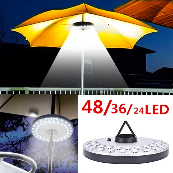 Durable Portable Pole Light 48/36/24 Led Bulb Outdoor Garden Yard Lawn ...